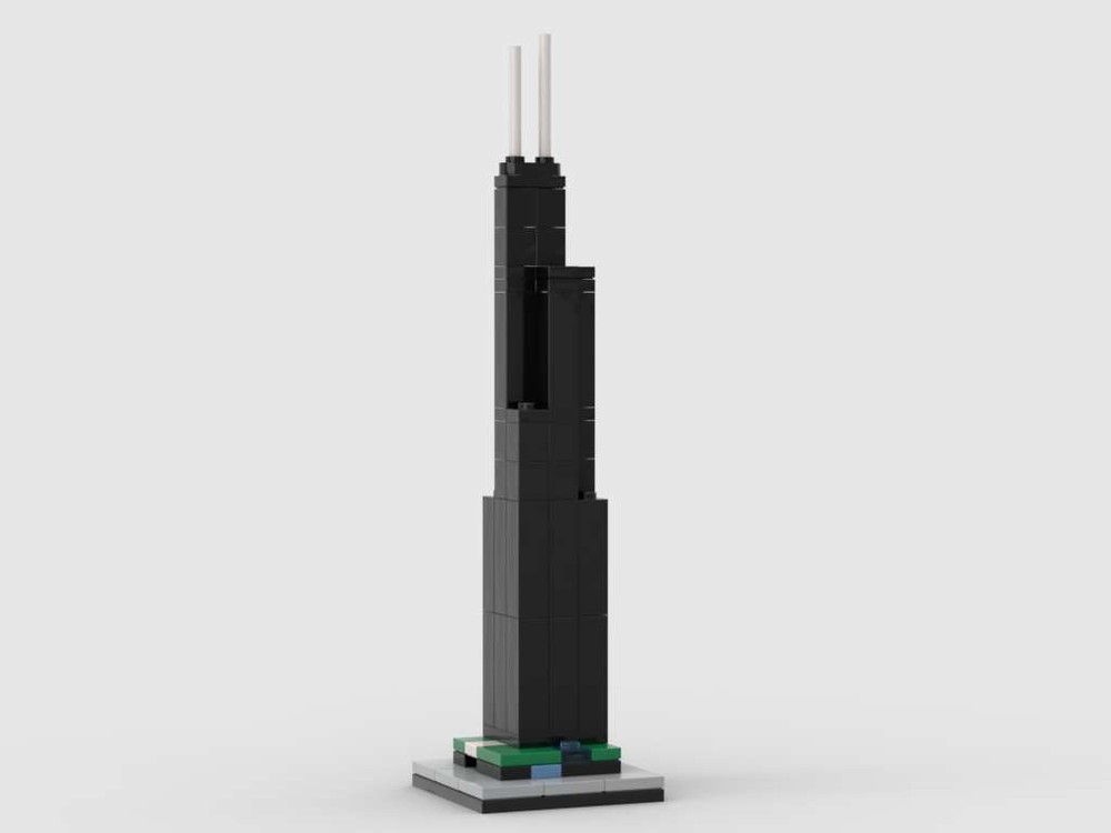 LEGO MOC nano Sears Tower (simple version) by ej76az | Rebrickable ...