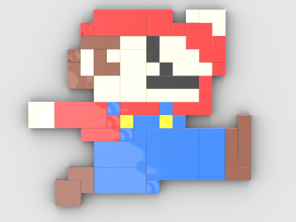 LEGO MOC-175870 Mario Pixel Art by nibman_bricks | Rebrickable - Build ...