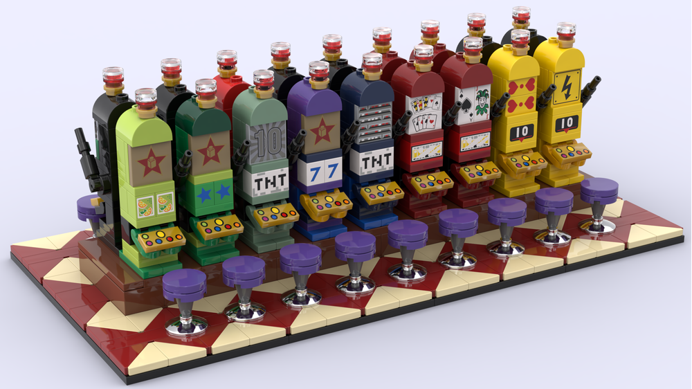 LEGO MOC Casino Slot Machine by legoalfactotum | Rebrickable - Build ...