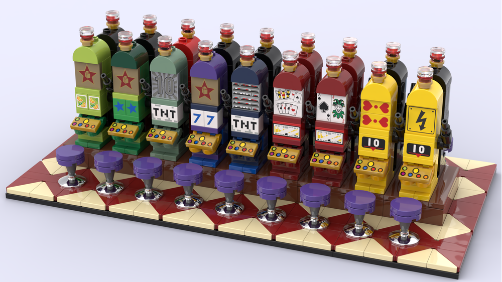 LEGO MOC Casino Slot Machine by legoalfactotum | Rebrickable - Build ...