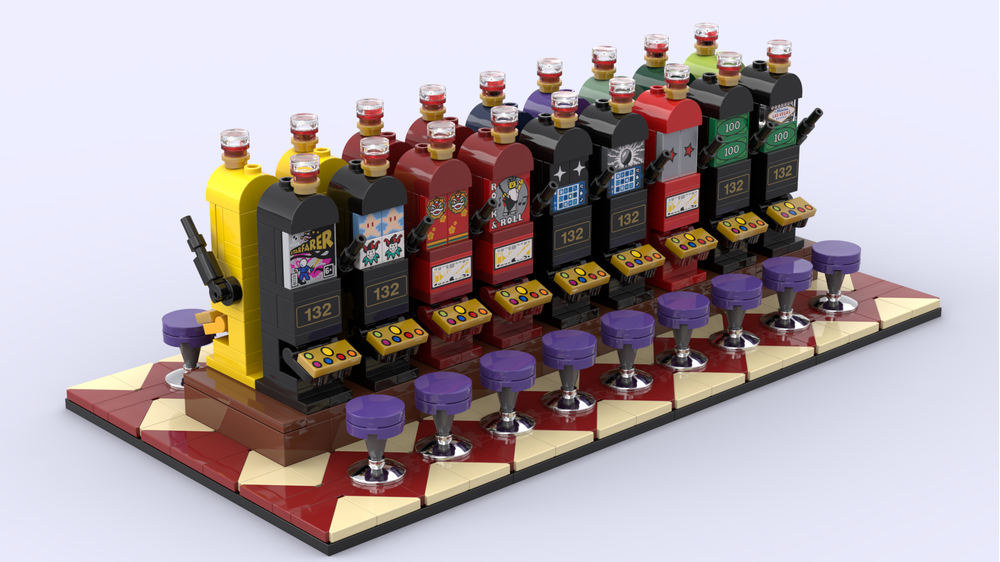 LEGO MOC Casino Slot Machine by legoalfactotum | Rebrickable - Build ...