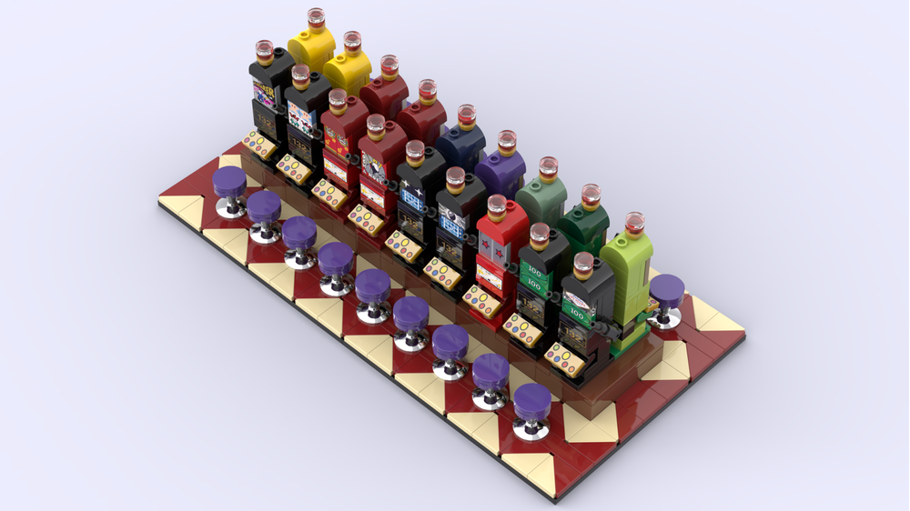 LEGO MOC Casino Slot Machine by legoalfactotum | Rebrickable - Build ...