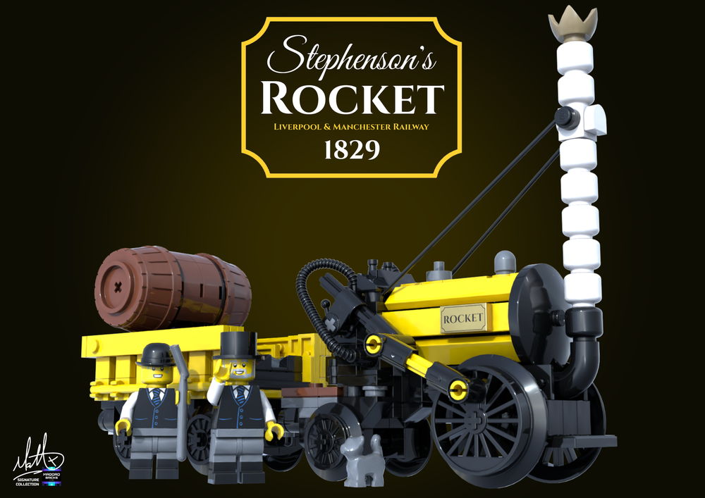 LEGO MOC Stephenson's Rocket by MadDadBricks | Rebrickable - Build with LEGO
