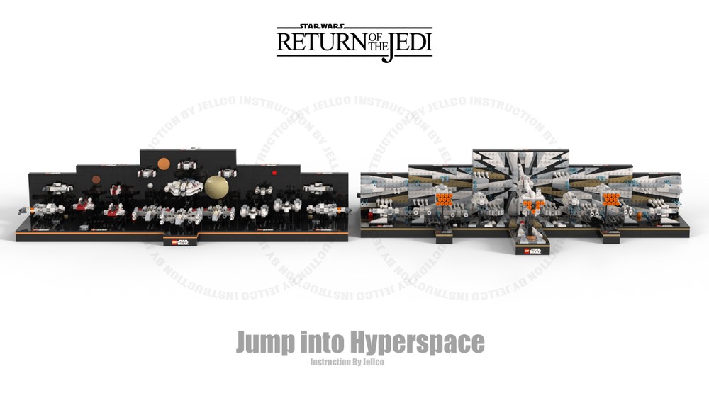 LEGO MOC Episode VI Micro Diorama : Jump into Hyperspace Full Package ...