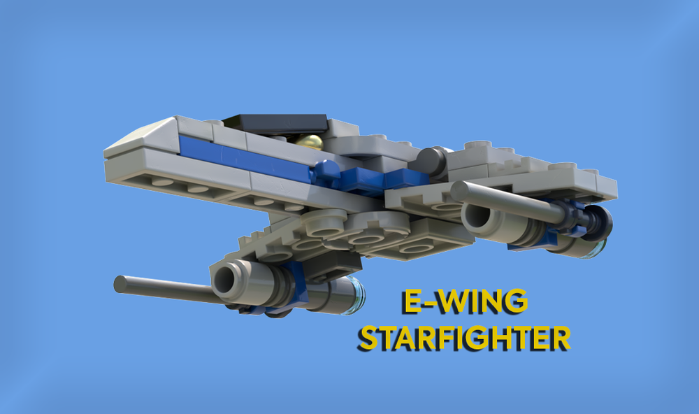 LEGO MOC E-Wing Starfighter (1:125) by RadioFreeCoruscant | Rebrickable ...