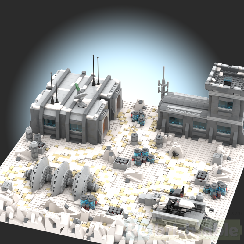 LEGO MOC Hoth battle base V2 by LucSoleBricks | Rebrickable - Build ...