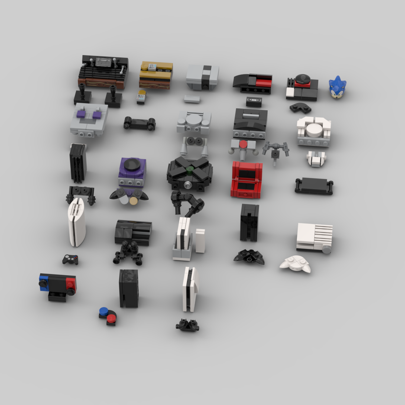 LEGO MOC Evolution of Gaming Consoles by darcskeleton | Rebrickable ...