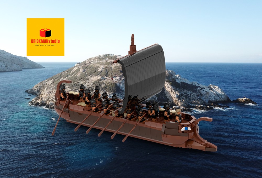 LEGO MOC LEGO Troy Ancient Greek ship by BRICKMANstudio | Rebrickable ...