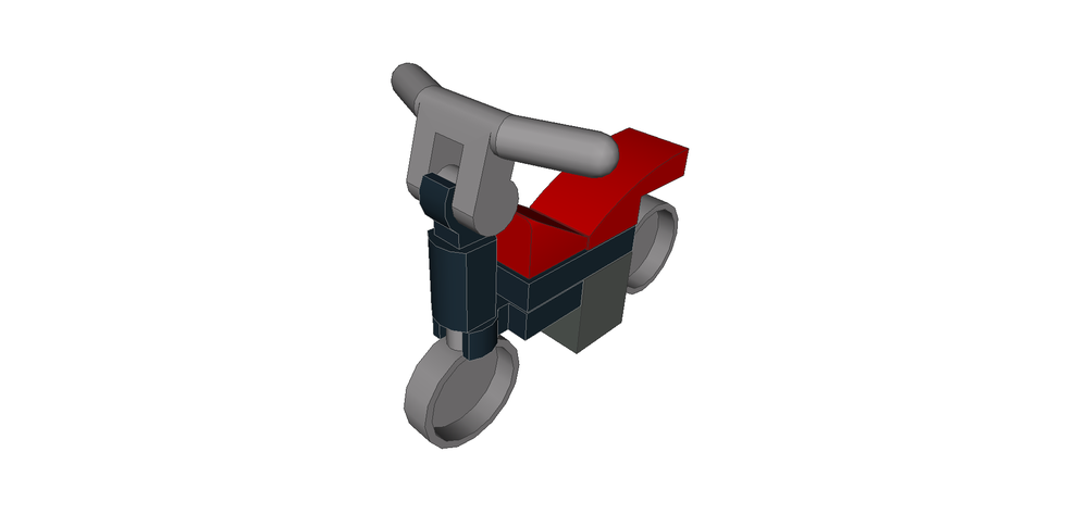 LEGO MOC Minibike For Minifigs by ZaneWC | Rebrickable - Build with LEGO