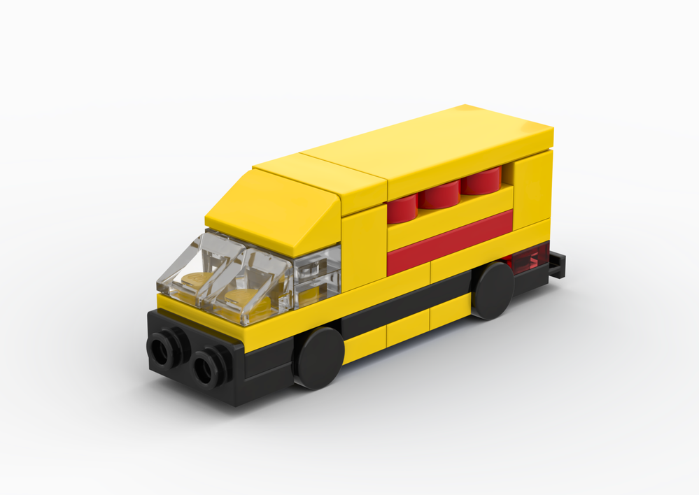 LEGO MOC Micro DHL Delivery Van by The Bobby Brix Channel | Rebrickable ...