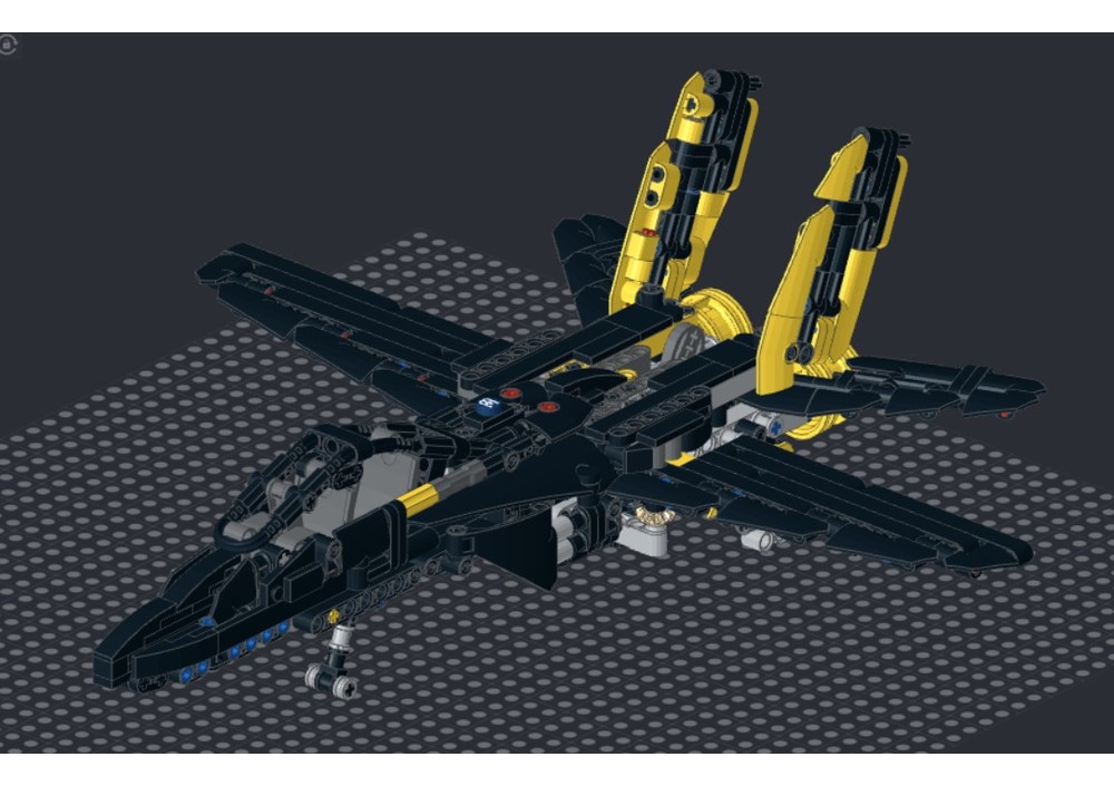 LEGO MOC F-14 Tomcat (42151 Bugatti Bolide) by jpgon | Rebrickable ...