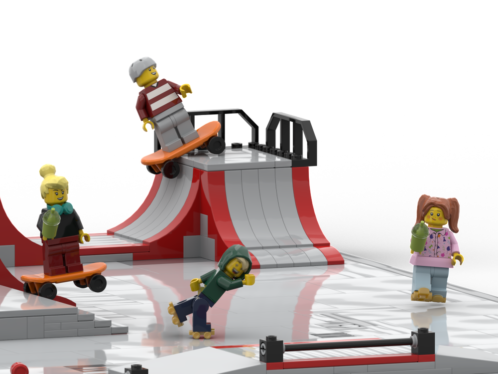 LEGO MOC Modular Skate Park by Viernes | Rebrickable - Build with LEGO