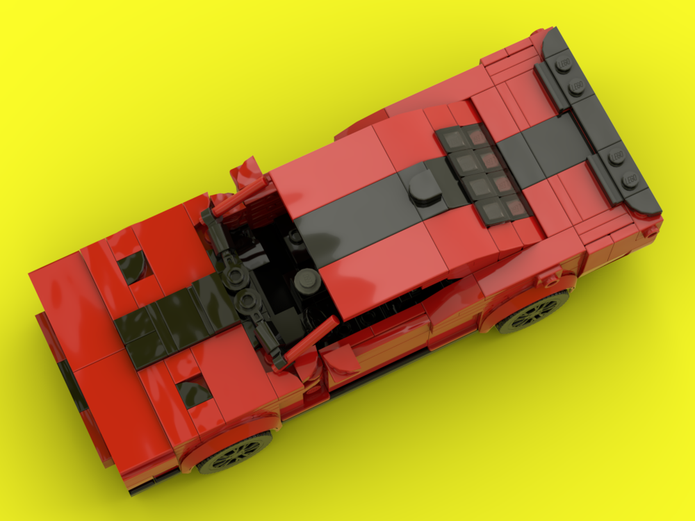 LEGO MOC Dodge Challenger SRT Hellcat by waffl_builds | Rebrickable ...