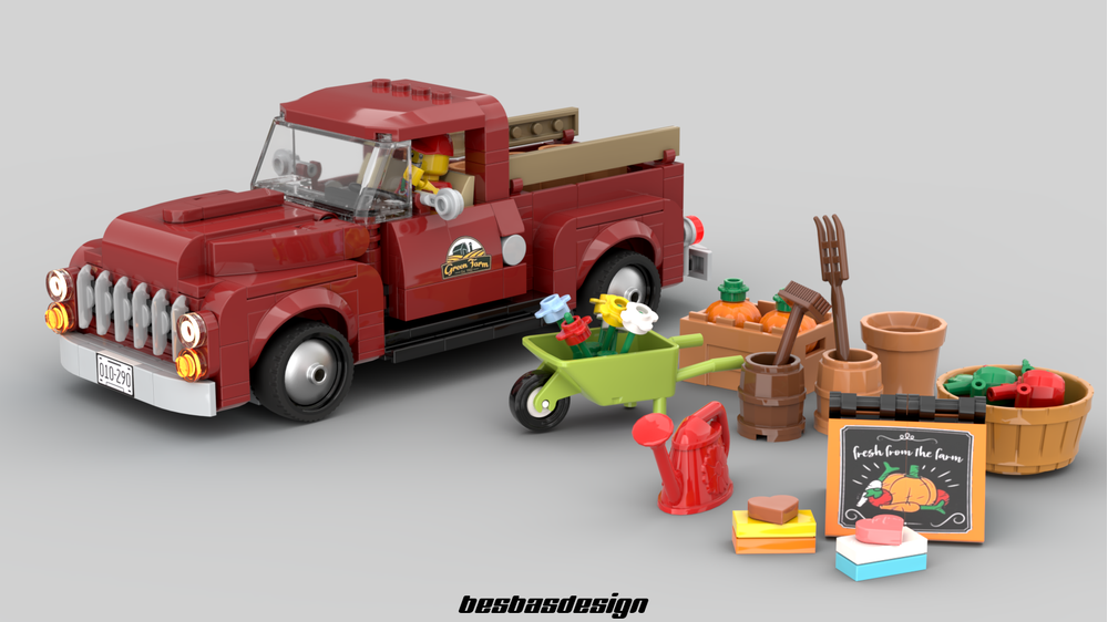 LEGO MOC Mini Pick-uptruck (10290) Version 2.0 by besbasdesign ...