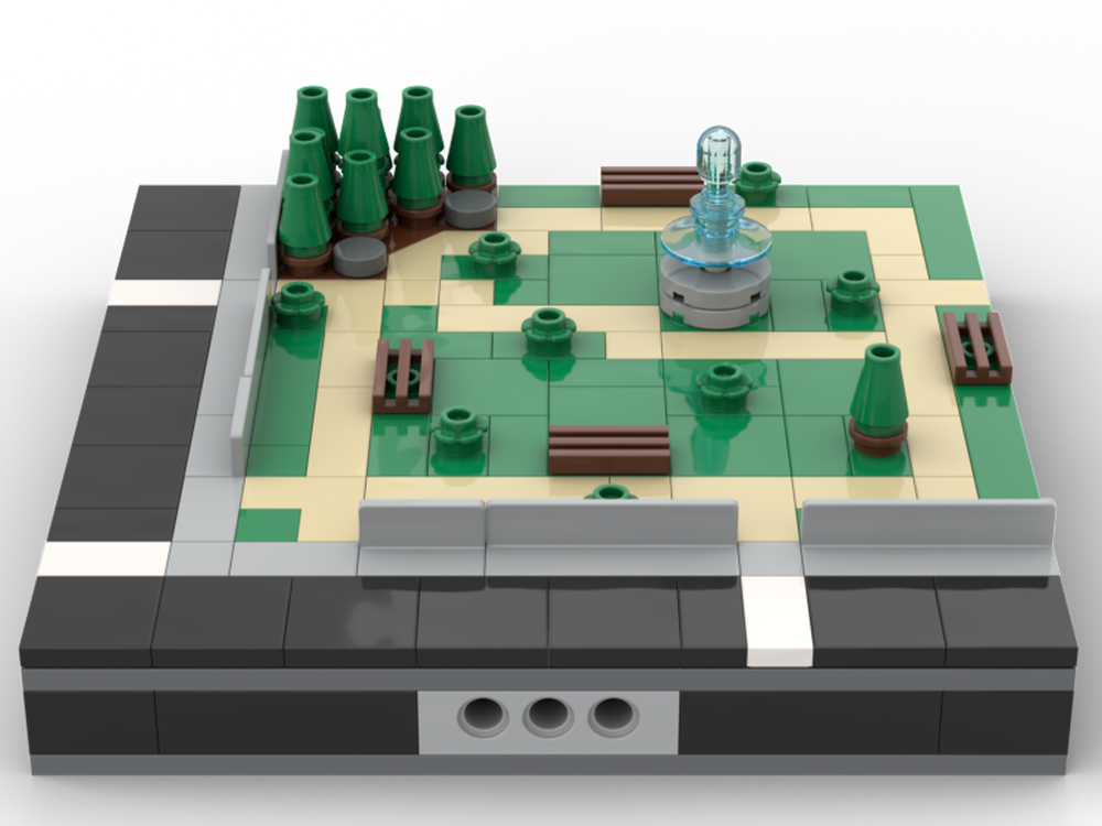LEGO MOC Micropolis - Park (left) by TheBuildJunction | Rebrickable ...