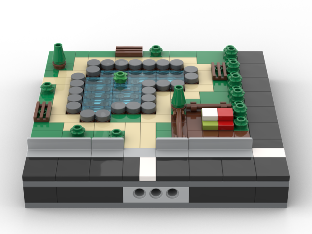 LEGO MOC Micropolis - Park (Right) by TheBuildJunction | Rebrickable ...