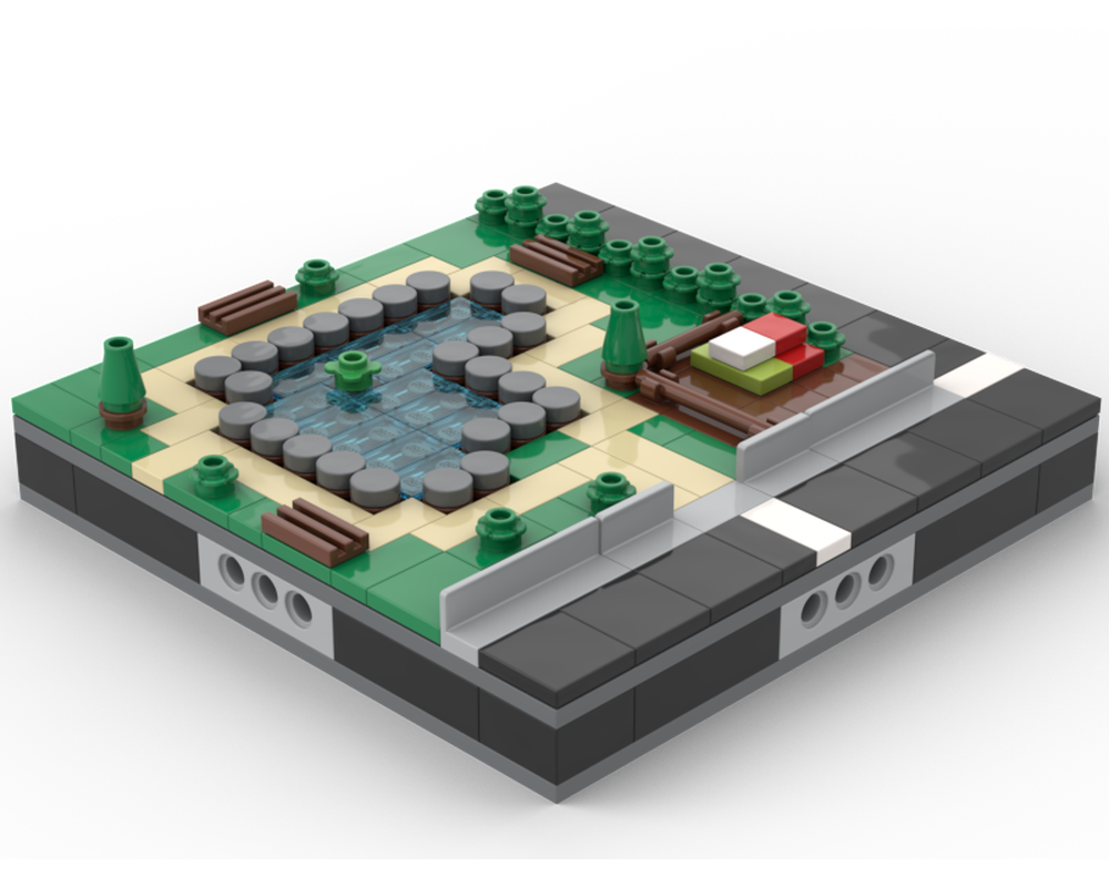 LEGO MOC Micropolis - Park (Right) by TheBuildJunction | Rebrickable ...