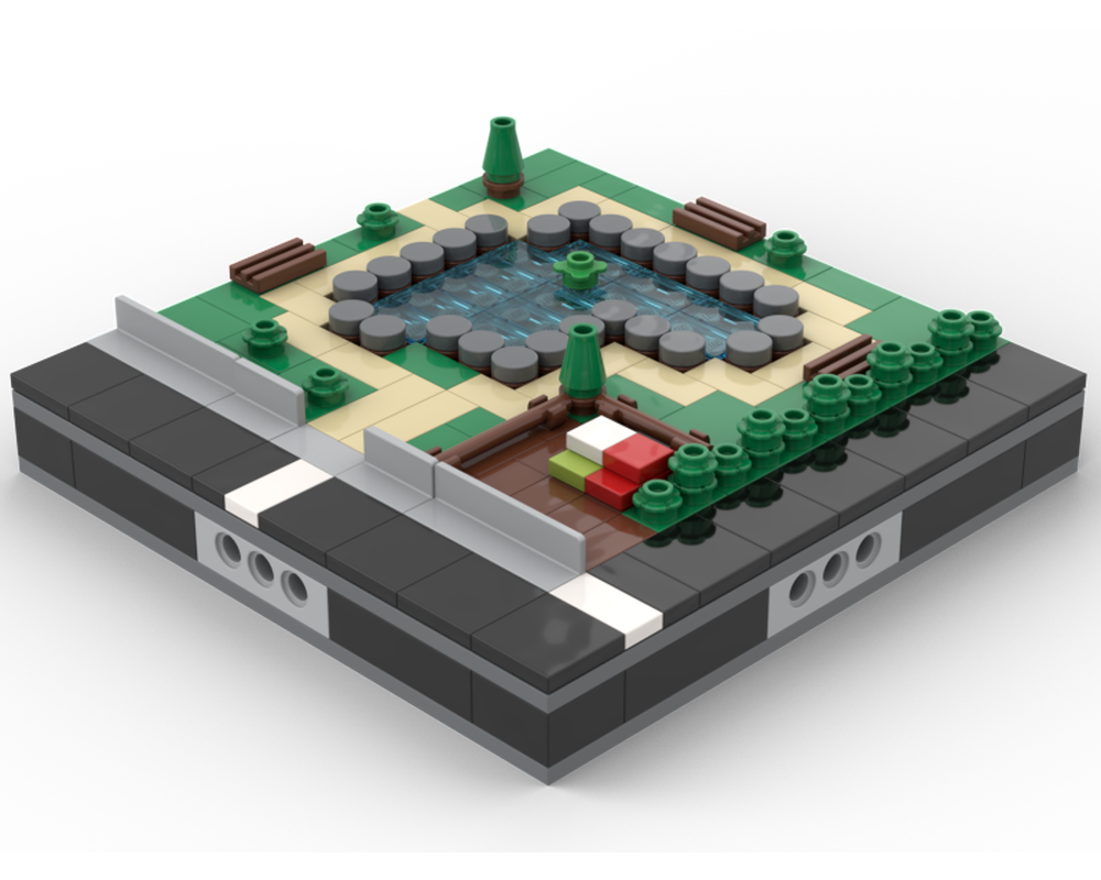 LEGO MOC Micropolis - Park (Right) by TheBuildJunction | Rebrickable ...