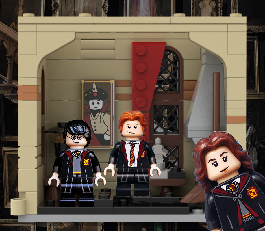 LEGO MOC Minifigure Display Case - Grifindor Common Room by JD Bricks ...