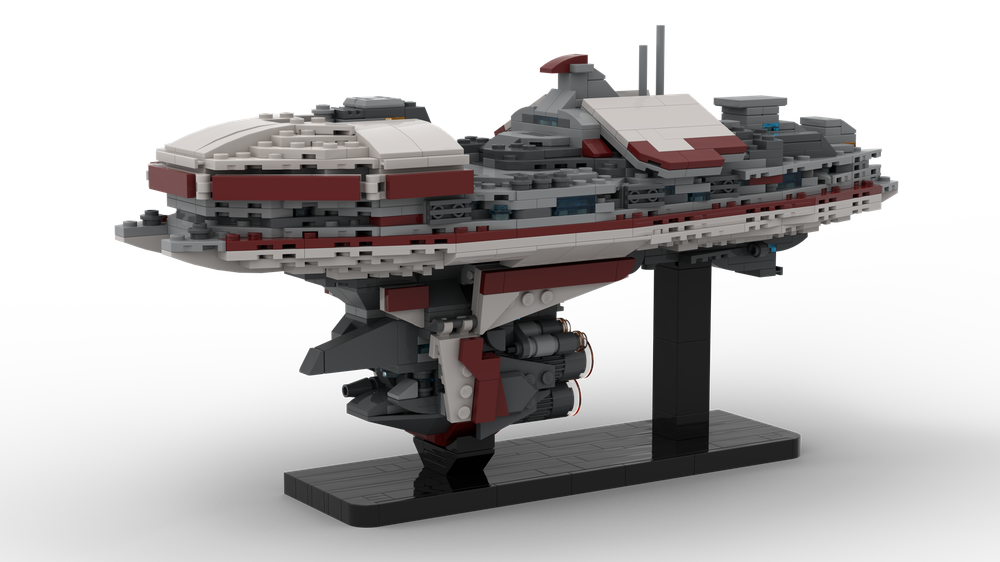 Lego Moc Old Republic Valor Class Cruiser By Discorddragon Rebrickable Build With Lego