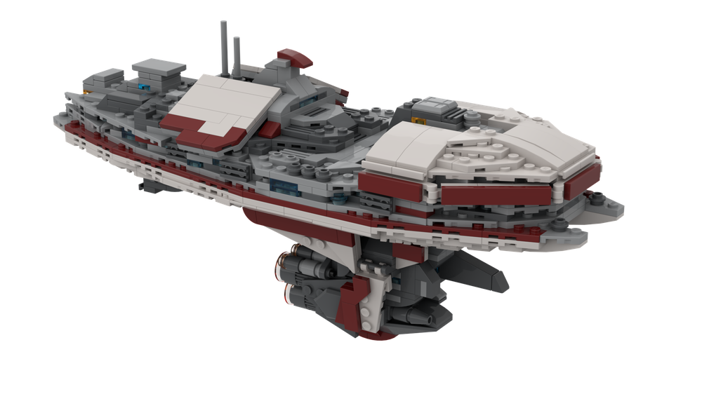 Lego Moc Old Republic Valor Class Cruiser By Discorddragon Rebrickable Build With Lego
