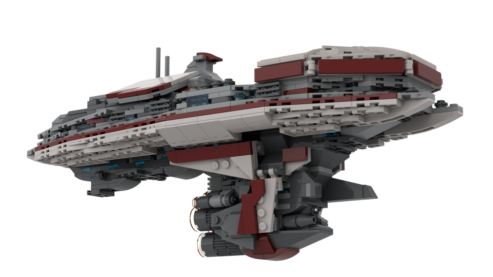 Lego Moc Old Republic Valor Class Cruiser By Discorddragon Rebrickable Build With Lego