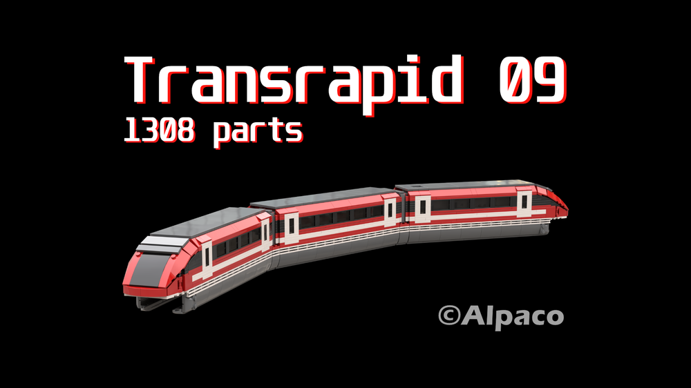 LEGO MOC Transrapid 09 by Alpaco | Rebrickable - Build with LEGO