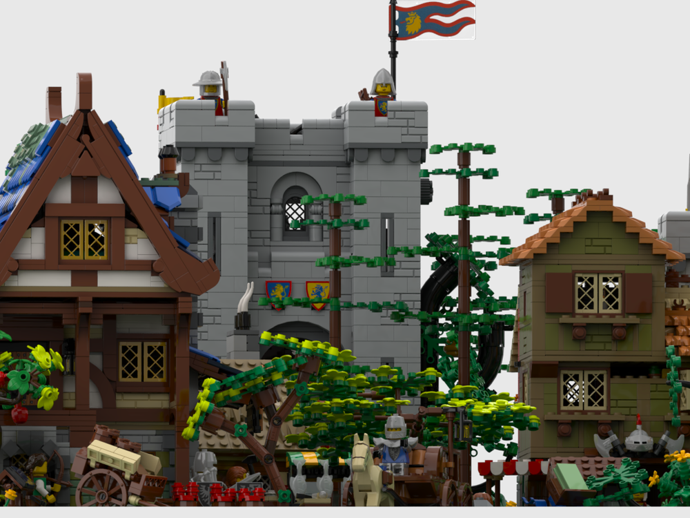 LEGO MOC Medieval Diorama - Display for sets: 10305, 40567, 40601 ...