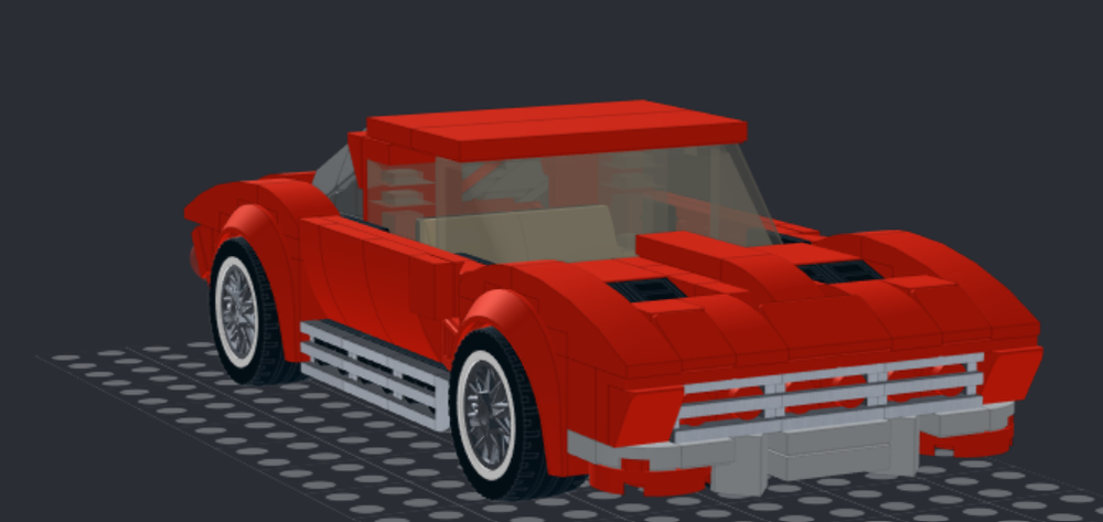 LEGO MOC chevrolet corvette split window by customcarmaker ...