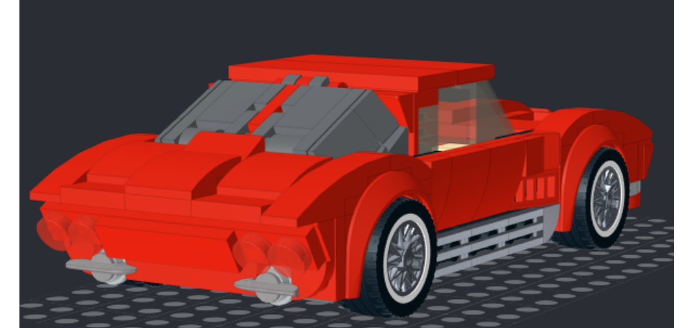 LEGO MOC chevrolet corvette split window by customcarmaker ...