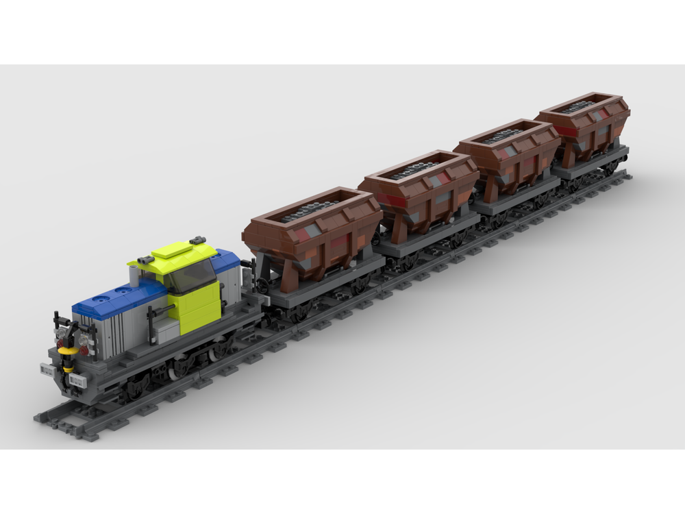 LEGO MOC Vossloh G6 diesel engine by Matyo | Rebrickable - Build with LEGO