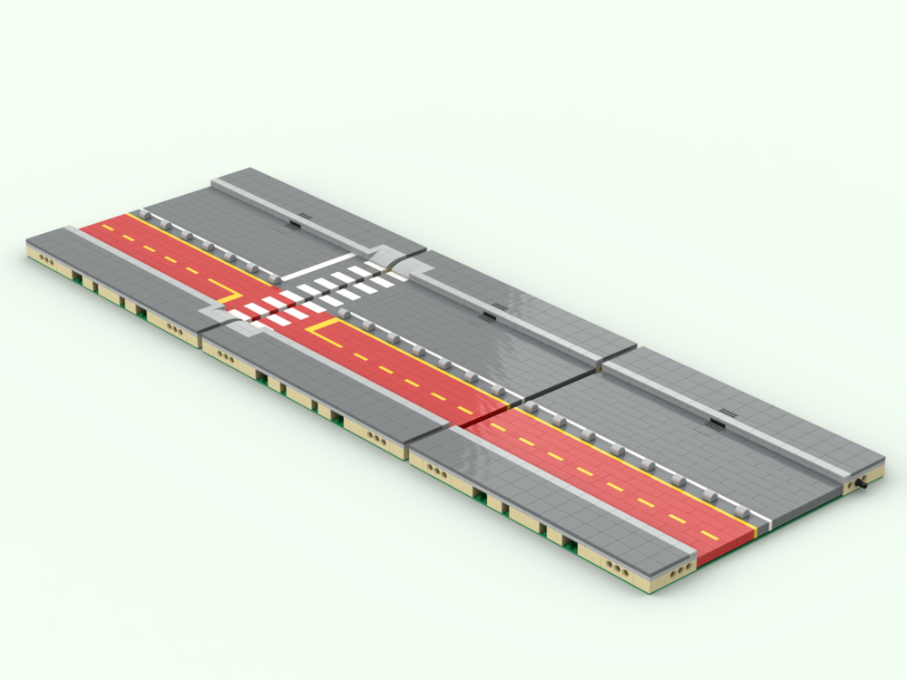 LEGO MOC One Way Road with Bike Path (MILS) by Winters | Rebrickable ...