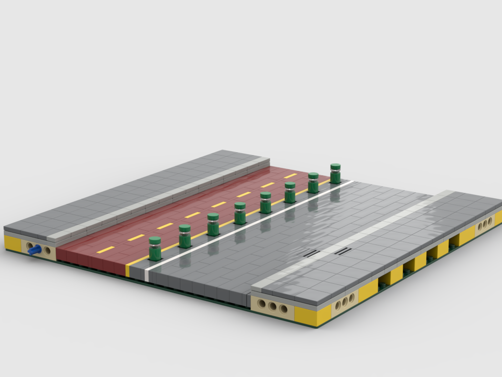 LEGO MOC One Way Road with Bike Path (MILS) by Winters | Rebrickable ...