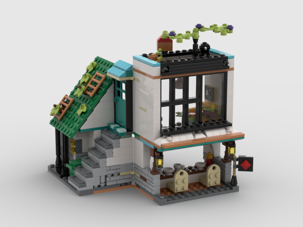 LEGO MOC Cozy Soup Shop by aspiringc0conut | Rebrickable - Build with LEGO
