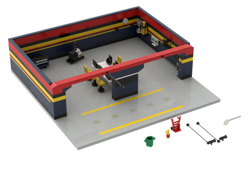LEGO MOC Lego f1 Red Bull pit by FangTom bricks | Rebrickable - Build ...