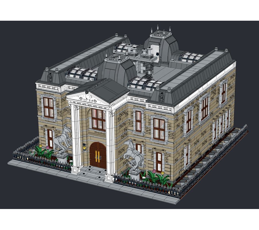 LEGO MOC Wayne Manor - Upper Floor by lonewolve87 | Rebrickable - Build ...