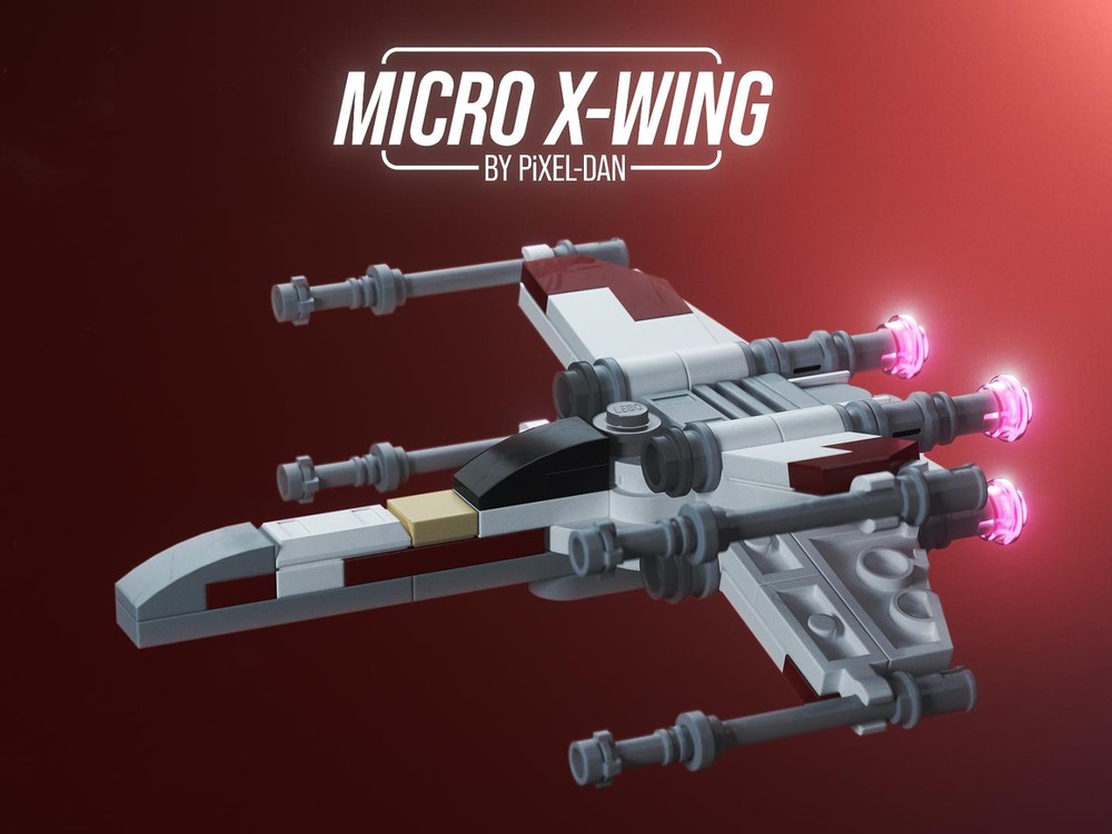 LEGO MOC PiXEL-DANs 2024 Updated Micro X Wing Starfighter by PiXEL-DAN | Rebrickable - Build ...