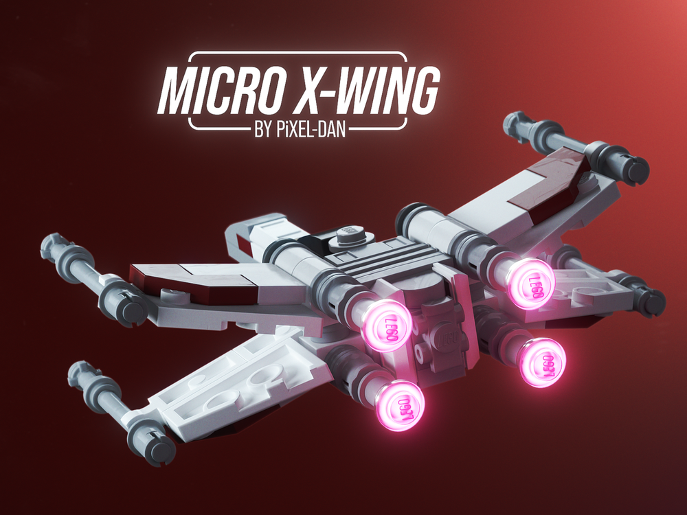 LEGO MOC PiXEL-DANs 2024 Updated Micro X Wing Starfighter by PiXEL-DAN ...