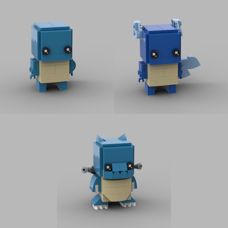 LEGO MOC Squirtle Evolution (Pokémon) by herpuderpules | Rebrickable ...