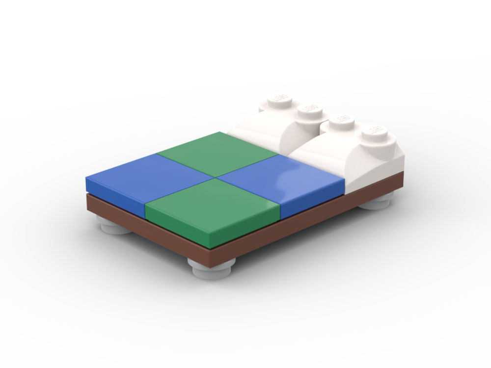 LEGO MOC Bed - Minifig Scaled by Motions_King | Rebrickable - Build ...