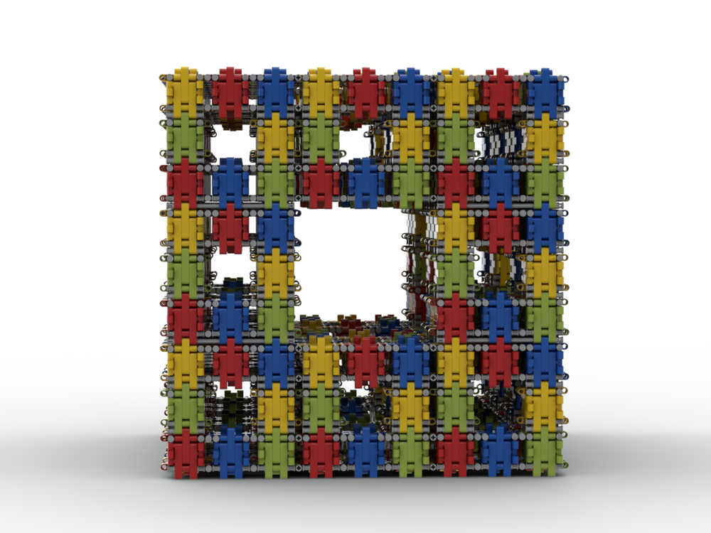 LEGO MOC Menger sponge level 2 by Frank_van_der_Most | Rebrickable ...