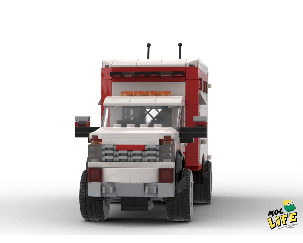 LEGO MOC GMC Sierra 3500 regular cab dually ambulance by MocLife ...