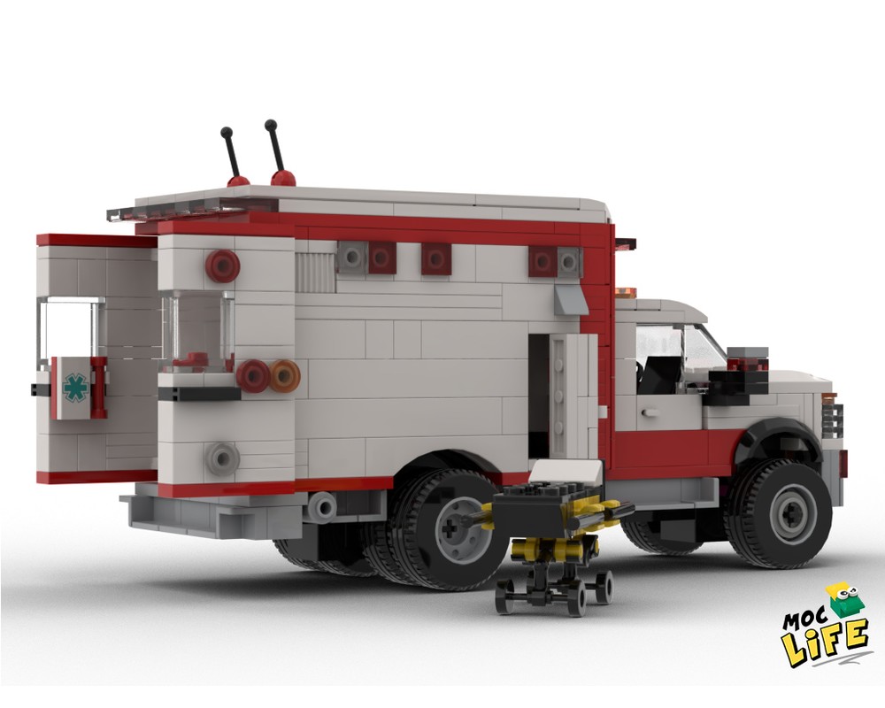 LEGO MOC GMC Sierra 3500 regular cab dually ambulance by MocLife ...