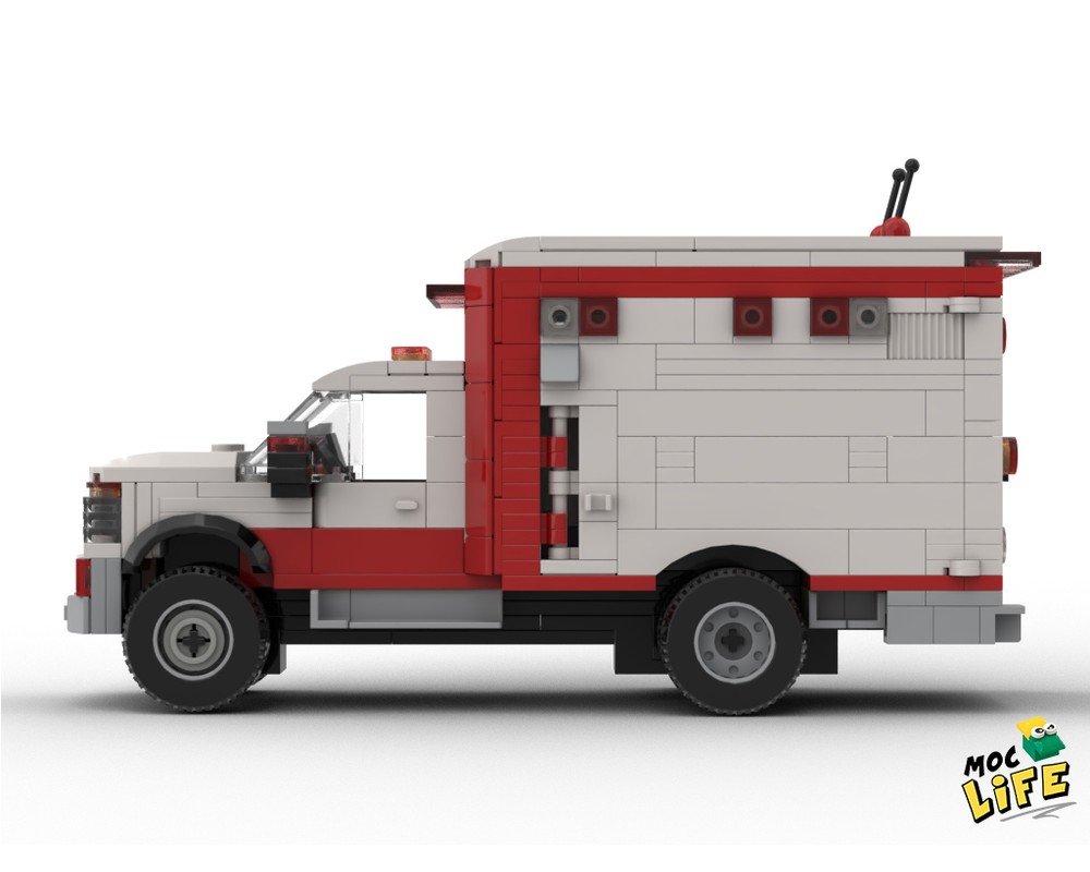 LEGO MOC GMC Sierra 3500 regular cab dually ambulance by MocLife ...
