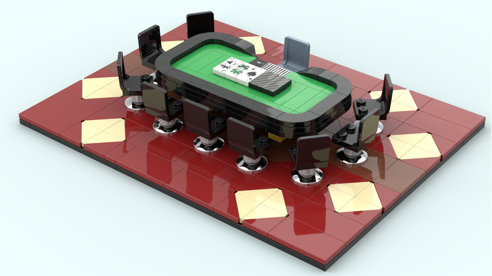 LEGO MOC Poker table (9 seats plus dealer seat) by legoalfactotum ...