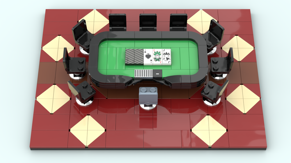 LEGO MOC Poker table (9 seats plus dealer seat) by legoalfactotum ...
