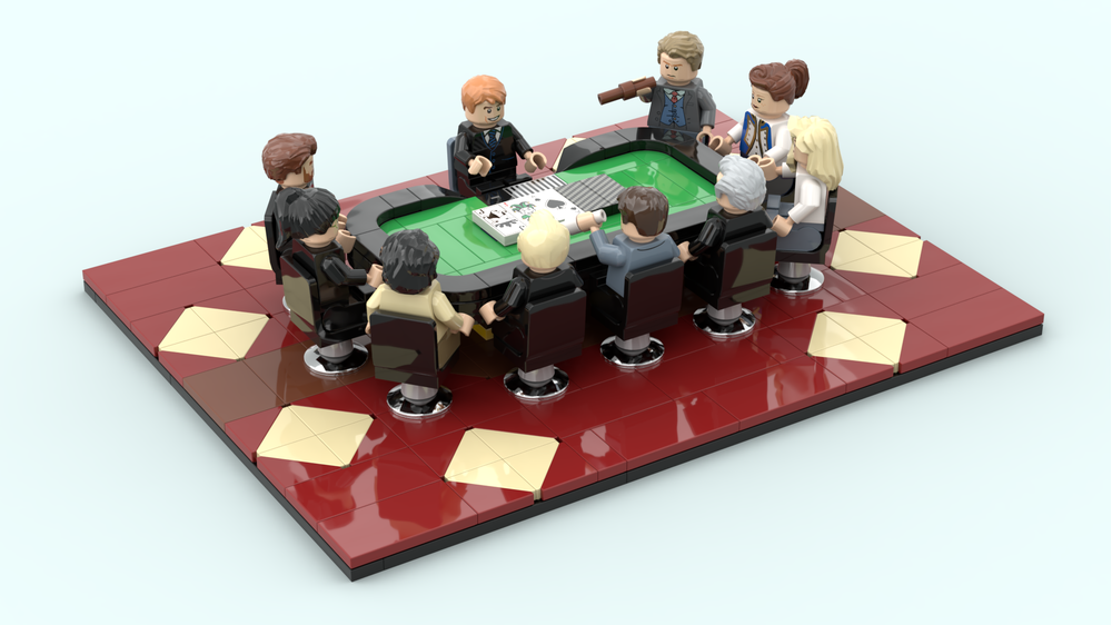LEGO MOC Poker table (9 seats plus dealer seat) by legoalfactotum ...