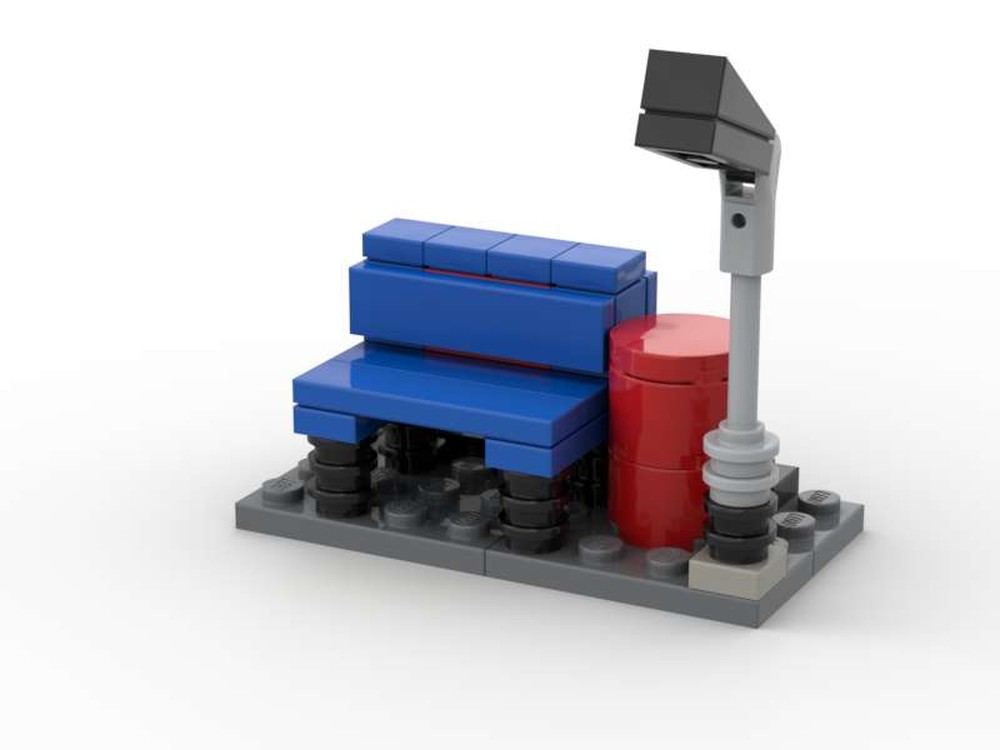 LEGO MOC 75891 Bench With Lamppost by MosayBricks | Rebrickable - Build ...