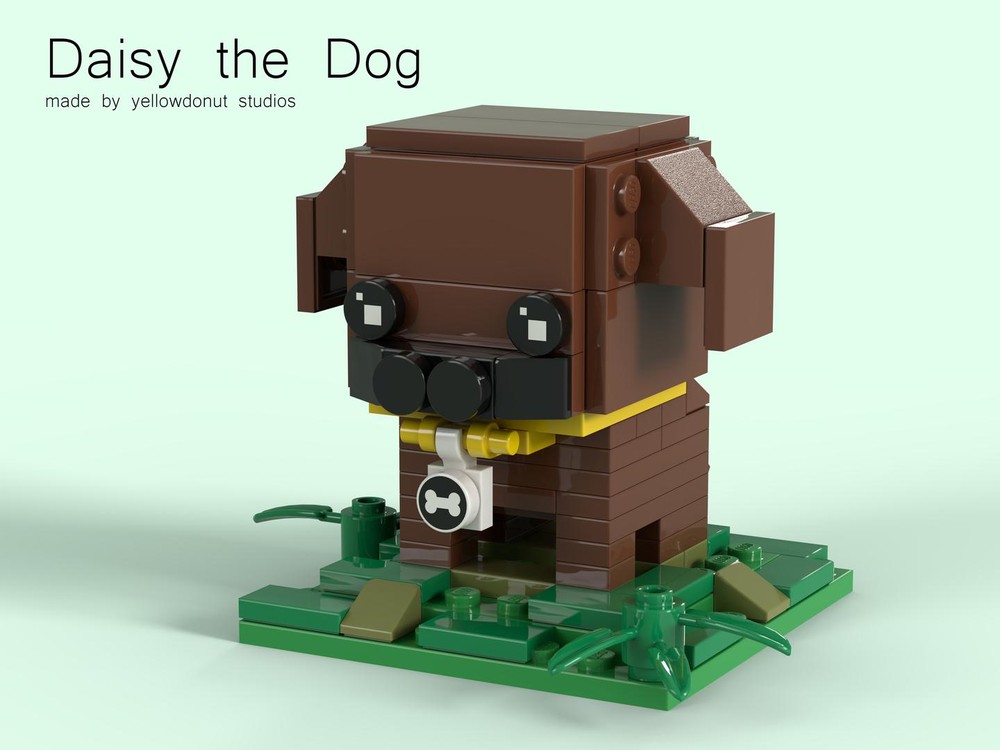 LEGO MOC Daisy the Dog (bullmastiff) by YellowDonut | Rebrickable ...