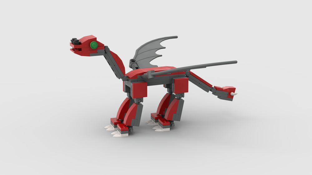 LEGO MOC Red Dragon by Black_Hawk | Rebrickable - Build with LEGO